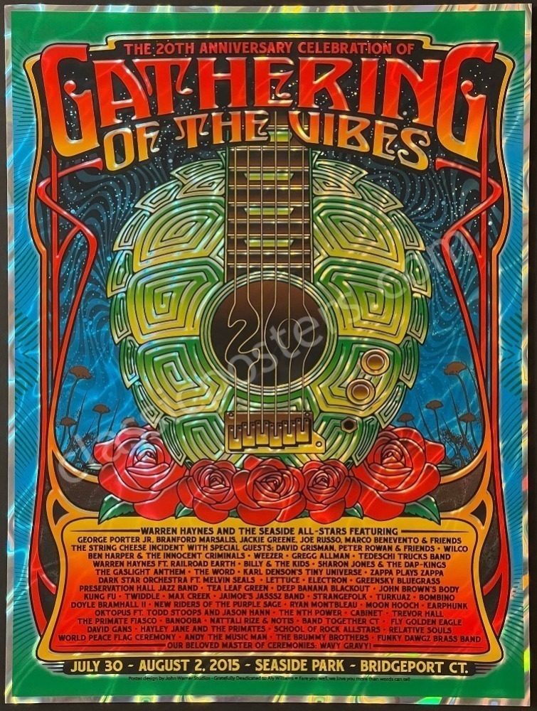 Gorgeous 2015 Gathering of the Vibes Foil Poster
