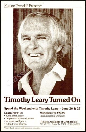 Timothy Leary Weekend Workshop Poster