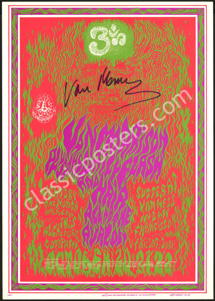 Van Morrison-Signed FD-88 Poster